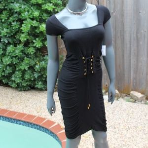 Moda International | Dresses | New Moda International Ruched Lace Up ...